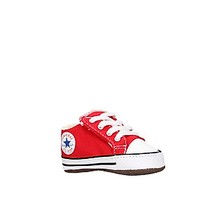 Converse Unisex-Baby Chuck Taylor All Star Cribster Easy Slip-on Sneaker, University Red/Natural Ivory, 2 M US Infant