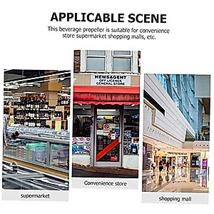 LABRIMP Drink Pusher Can Fridge White Refrigerator Bottle Organizer Drink Pusher Organizer Cabinet Storage Shelves Refrigerator Bottle Organizer Plastic Drink Puller Plastic Drink Pusher