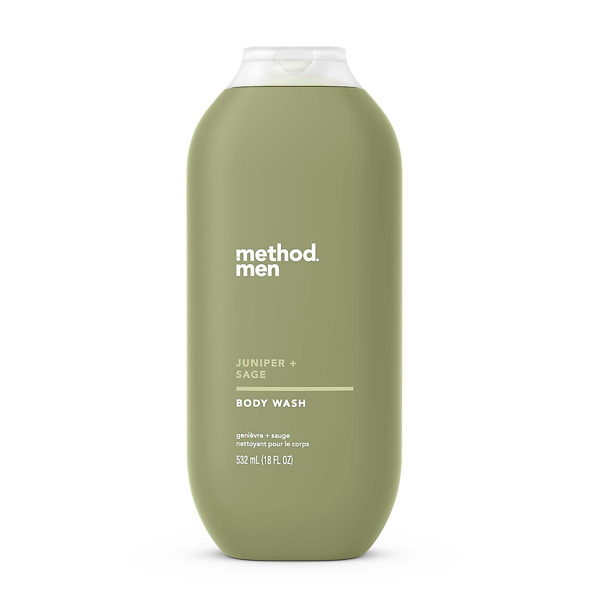 Method Men Body Wash, Juniper + Sage, Paraben and Phthalate Free, 18 FL Oz (Pack of 6)