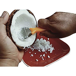 Plai Na Coconut Hand Grater Blade Slicer Shredded Scraper Coconut Meat Removal Knife Fish Skin Scale Scraper Remover Tool Vintage
