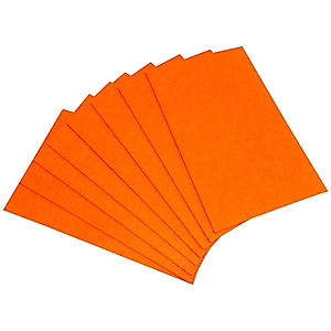 Jtnohx Stiff Felt, 2mm Thick Felt Sheets for Crafts, 8"x12" Hard Felt Fabric Squares 8Pcs for DIY Projects (Orange)