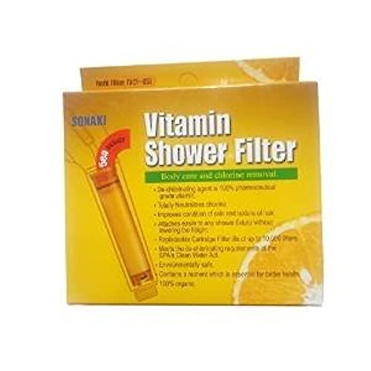 Sonaki Vitamin C Shower Refill Filter Cartridge - FITS Sonaki Showerheads, 50V, 100V, and 300 Inline Models - (5 Pack) - Remove up to 99.9% of Chlorine and Chloramines