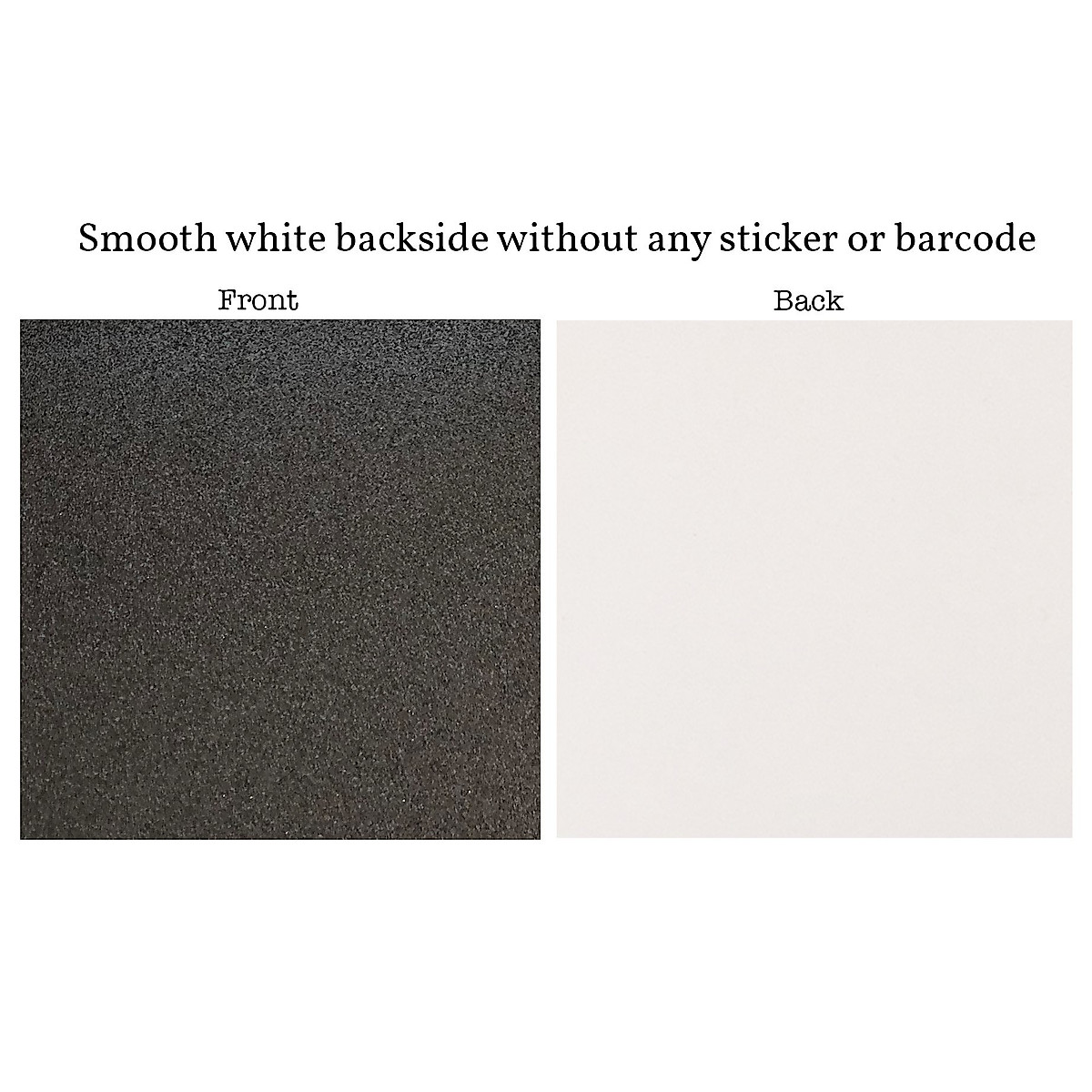 Crafasso 12" x 12" 300gms heavy & premium Glitter glitter cardstock, 15 sheets, black