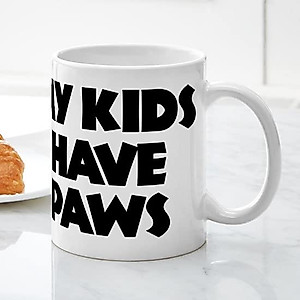 CafePress My Kids Has Paws Ceramic Coffee Mug, Tea Cup 11 oz