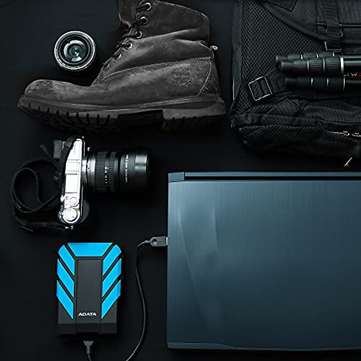 ADATA HD710 Pro 2TB External Hard Drive, Red (AHD710P-2TU31-CRD)