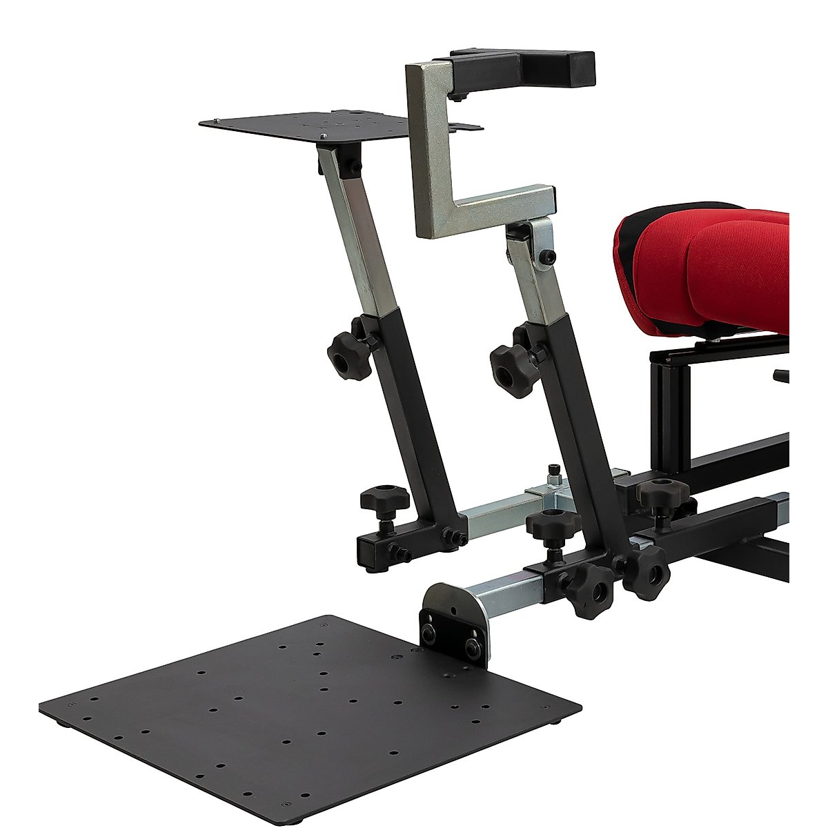 SimFab Add-on Mounting Bracket Kit Configuration #8 Compatible With Thrustmaster TCA Yoke And Throttle Boeing Edition (Yoke, Throttle And Rudder Pedals Bracket Kit)