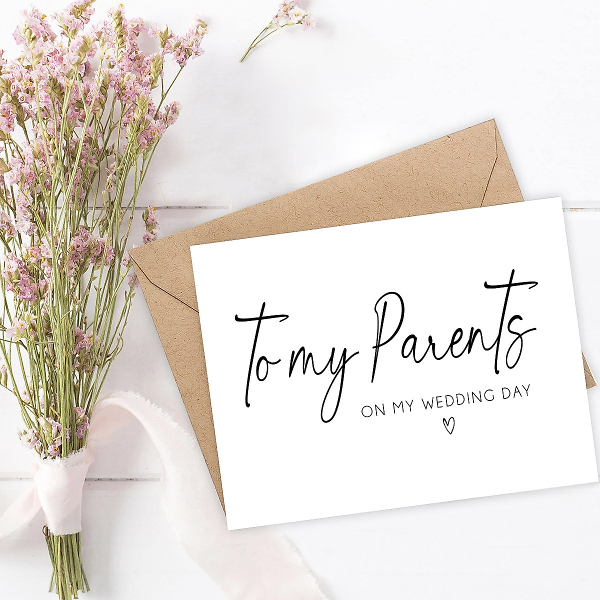 To My Parents Wedding Day Card - Mom And Dad Of The Bride And Groom Gift - Mother And Father Of The Bride Card - Parents Of The Bride Gift