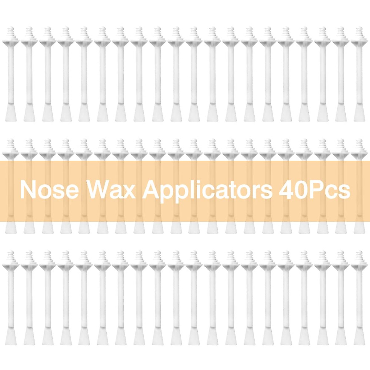 40 Pcs Nose Wax Sticks Nose Waxing Applicators for Nose Hair Remover Wax Applicator Nose Wax Kit Accessories for Nostril Nasal Cleaning Ear Hair Removal for Men Women