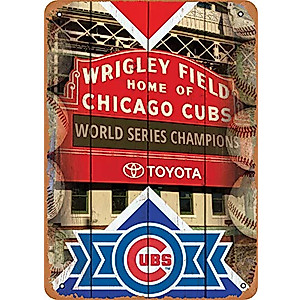Mirace Metal Sign - Sports Wrigley Field Cubs - 8 x 12 Vintage Look Tin Plate