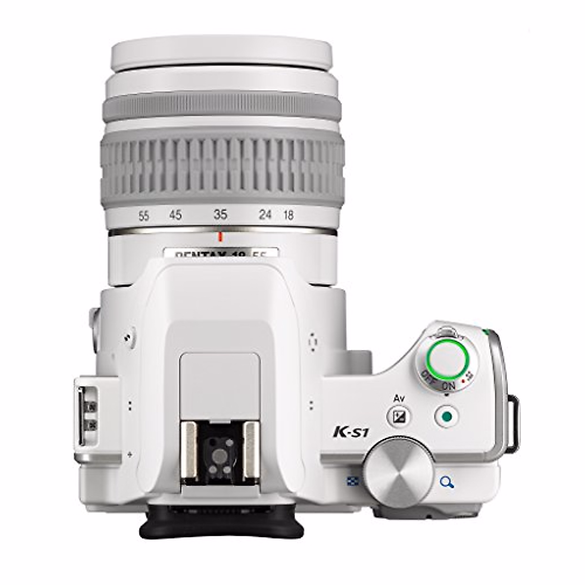 Pentax K-S1 SLR Lens Kit with DA L 18-55 mm Lens (White)