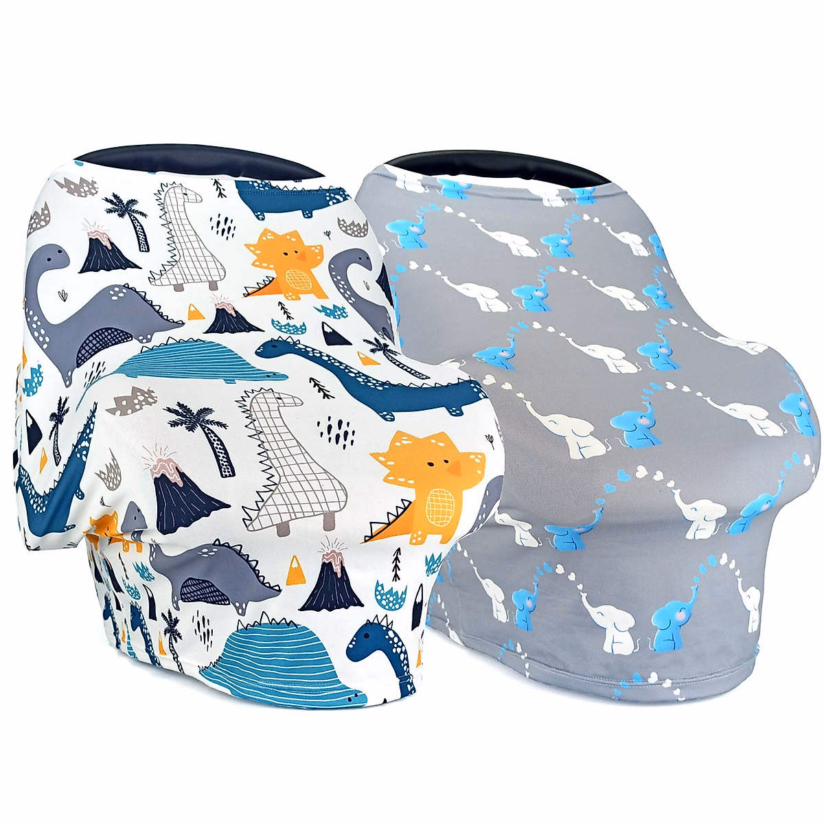 Car seat Covers for Baby Boys and Girls,2-Piece Set of Nursing Covers by Salustar