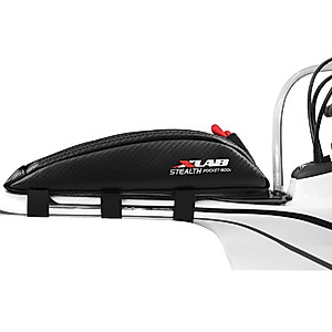 XLAB Stealth Pocket 400 C – Strap Mounted Aerodynamic Top Tube Bag for Triathlon and Gravel Bikes
