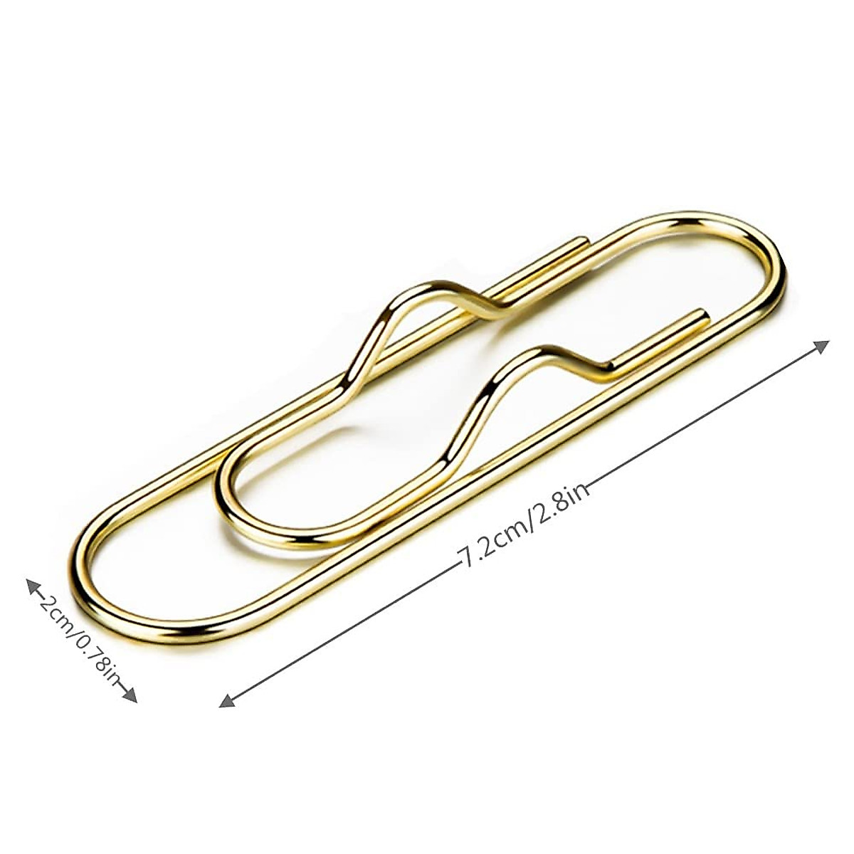 10Pcs Metal Pen Clips, Multi Function Pen Holder Clips Bookmarks for Notebooks, Paper Clip Stationery Tool