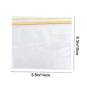 VOSAREA 1 Set 30pcs Transparent Sealed Strips Storage Bags Snack Bags Bags Food Storage Bags
