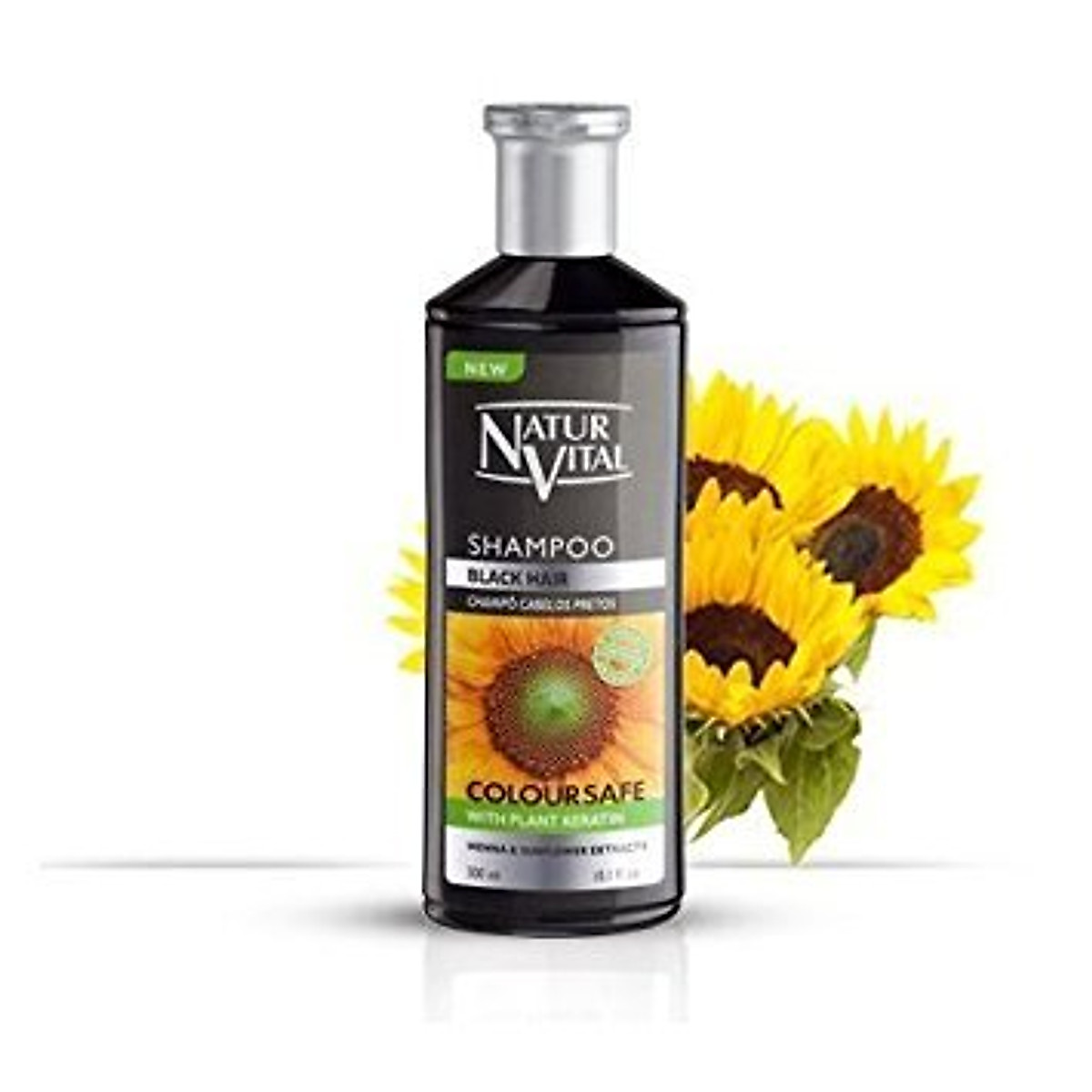 Hair Shampoo Henna Black - Colour and Shine - 300 Ml / Natural & Organic