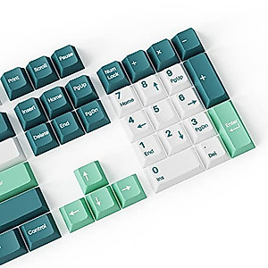 Keychron Double Shot Cherry PBT Keycap Full Keycap Set (219 Keys) - White Mint