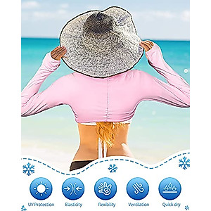 14 Pieces Women Cooling Shawl Arm Sleeve with Finger Hole Anti-UV Golf Cooling Shawl Arm Sleeve Sun Protection Breathable and Comfortable for Golfing, Driving, Riding, Fishing, 14 Colors