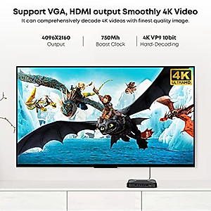 CHUWI Mini PC,8GB RAM 256GB SSD HeroBox Desktop Computer Windows 11, Intel 11th Gen N5100 Quad Core Processor(2.9GHz),Dual WiFi/BT/Gigabit Ethernet/VESA / 4K UHD/USB 3.0/Up to 2TB SSD