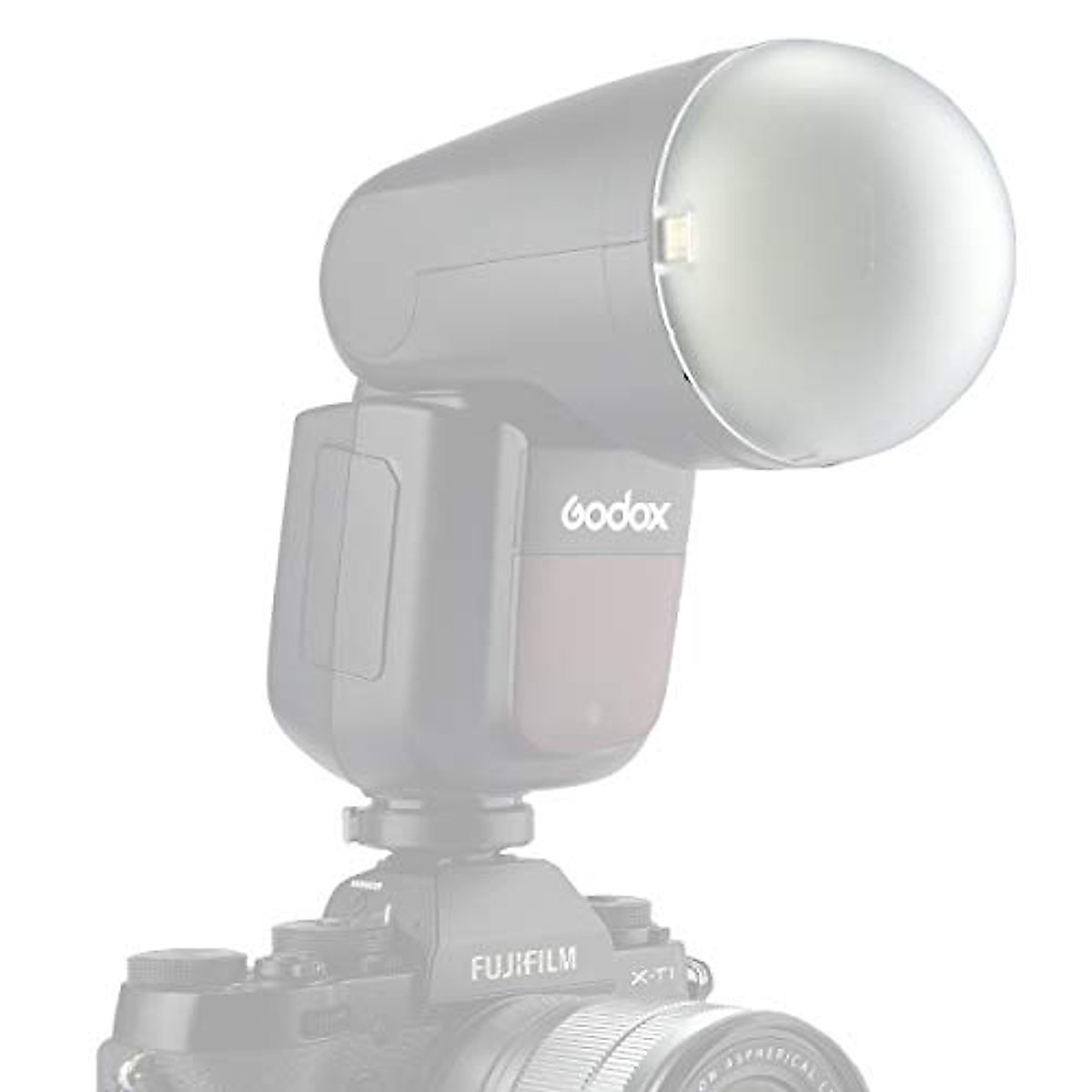 Godox AK-R11 Dome Diffuser, Compatible for Godox H200R Round Flash Head, Godox V1 Flash Series, V1-S, V1-N, V1-C, AD200 Pro, AD200