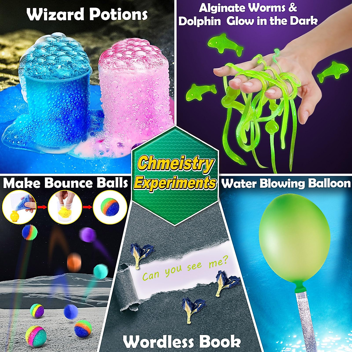 UNGLINGA 150 Experiments Science Kits for Kids, S.T.E.M Project Educational Toys for Boys Girls Birthday Gifts Ideas, Volcano, Chemistry Lab Scientific Tools Scientist Set