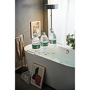 Bathtub Tray Acrylic Bath Tray Bathtub Caddy Non-Slip Bath Tub Tray Table with Gold Brushed Handles