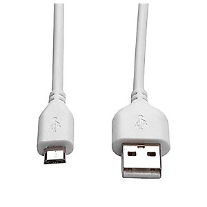 Smays 2-Pack 25ft USB to Micro USB Extension Power Cable Compatible for Wyze Cam, Oculus Go, Yi Home Camera, Kasa Cam Security Camera, White