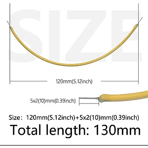 Warm Edison Bulb LED Filament Lamp Parts Flexible Filament 130mm 300mm Edison Bulb 3v Cob LED Filament LED Bead Diodes Light Accessories(300mm-warm Light) 3D Printing Filament,Flexible Led Filament