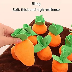 Soft Realistic Vegetable For Creative Pet Plush Toy Stuffed Plant Carrot Interactive Dog Toy Sniff Hide Food Toy For Kit Dog Chew Toy For Large Dogs Dog Chew Toy Pack For Aggressive Chewers Dog Chew