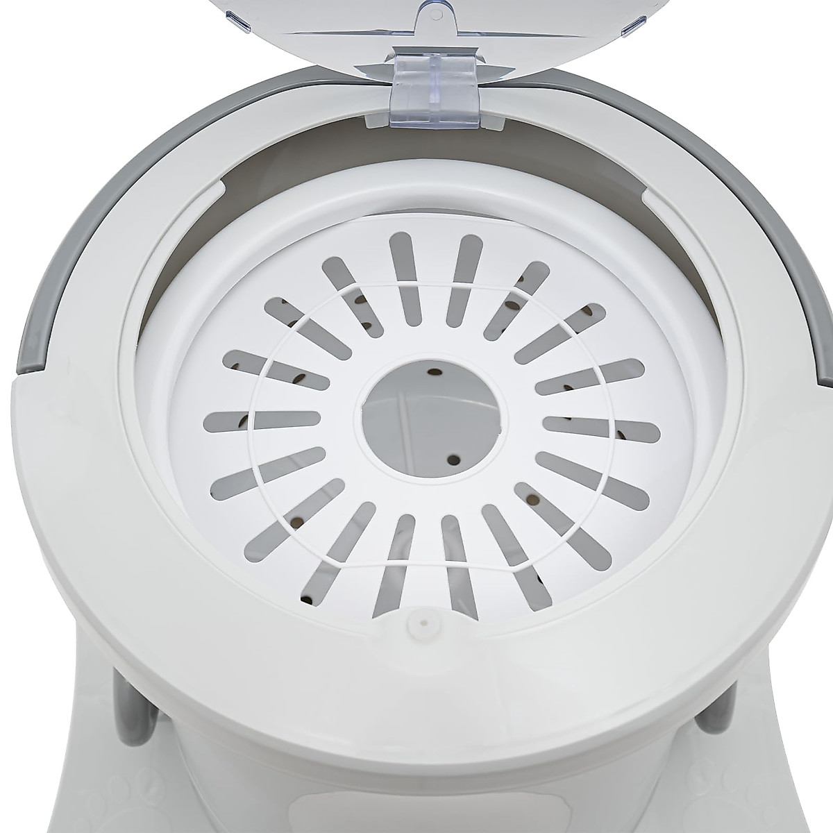 HinLIaDa Mini Manual Dehydrator Washing Machine,Portable Foot Operated Non-Electric Dehydrator, Compact Washer Spin Dryer for Baby Clothes, Underwear or Small Items, Apartment, Dorm, Camping (White)