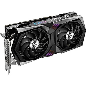 MSI Gaming GeForce RTX 3060 Ti LHR 8GB GDRR6 256-Bit HDMI/DP Nvlink Torx Fan 4 RGB Ampere Architecture OC Graphics Card (RTX 3060 Ti Gaming X 8G LHR) (Renewed)