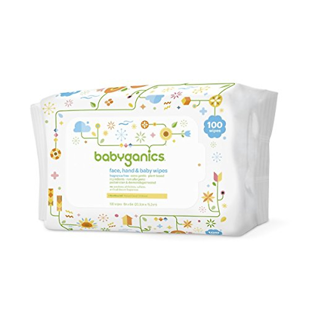 Babyganics Face, Hand & Baby Wipes, Fragrance Free, 1800 ct, Packaging May Vary