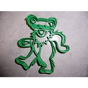 DANCING TEDDY BEAR 1960S ROCK MUSIC STYLE COOKIE CUTTER MADE IN USA PR3029