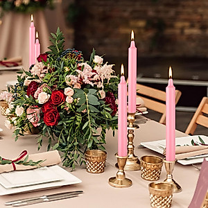 20 Pcs Pink Taper Spell/Chime Taper Candle,4 Inch Dinner Candle Sticks for Birthdays, Parties, Wicca Wiccan Supplies and Christmas