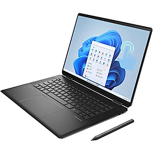 OMMOTECH Support NEWHP Spectre x360 2-in-1 Laptop, 16” 3K+ Touchscreen, 11th i7-11390H (up to 5.0 GHz, 4-Core), 16GB RAM, 1TB, HDMI Webcam Fingerprint WiFi6 Bluetooth Win11H,……