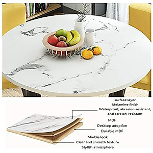 Simple Table and Chair Set Modern Living Room Table and Chair Combination Home Kitchen Solid Wood Dining Table 4 Cotton Linen Chairs Nordic Design Style Office Reception Table Coffee Shop Bedroom