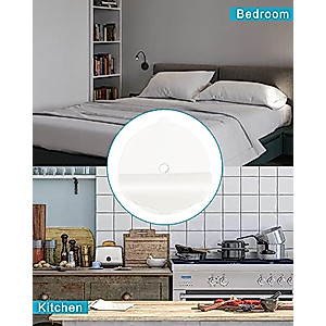 12 Pcs Flea Trap Refill Discs 5.4" Replacement Glue Boards with Hole Fits Flea Traps for Inside Your Home, Sticky Pads for Fleas, Bugs, Flies, Mosquitos, etc