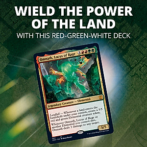 Magic: The Gathering Zendikar Rising Commander Deck – Land's Wrath | 100 Card Ready-to-Play Deck | 1 Foil Commander | Red-Green-White