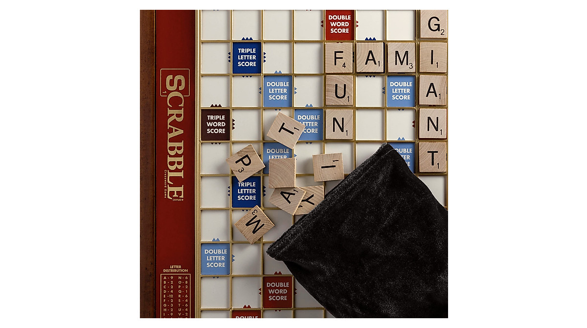 Giant Deluxe Scrabble Board - Oversized Wooden Game for All Ages