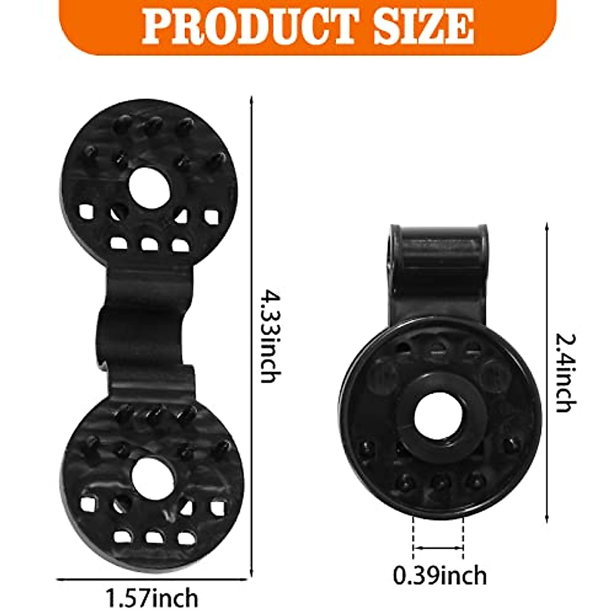 40 Piece Shade Cloth Plastic Clips Round Plastic Black Clips for Sun Shade Net, Anti Bird Netting, Garden Netting, Shade Netting, Shade Fabric Accessories