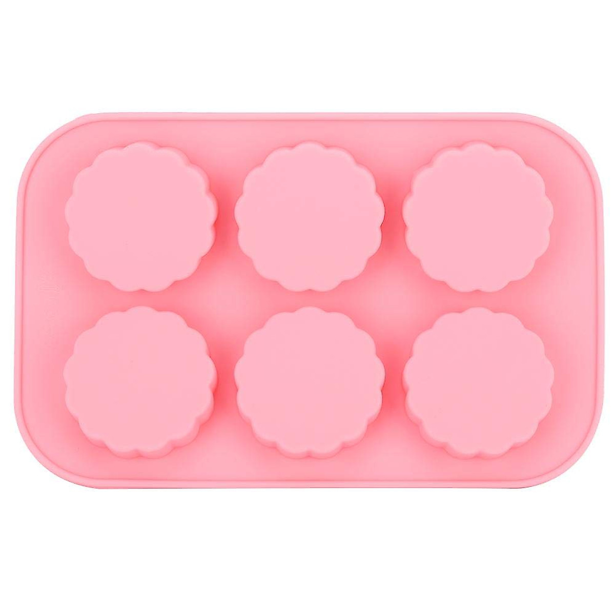 Mooncake Mold, 6 Slots Mooncake Mold, Food Grade Silicone for Cookies Make Good Looking Moon Cakes