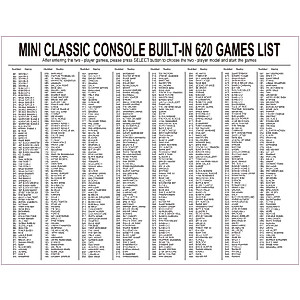 LIFTREN Plug & Play Classic Handheld Game Console,Classic Game Console Built-in 620 Game Handheld Game Console, Video Game Player Console for Family TV Video (Game Console-01)