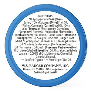 Badger Organic Cuticle Care Balm - Natural Nail Care Cream with Shea Butter, Vitamin-Rich Seabuckthorn Extract to Strengthen, Soothe & Restore Dry & Splitting Cuticles – Light Citrus Scent - .75oz