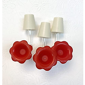 National Artcraft® RED Floral-Style Hummingbird Feeder Tubes - Make Your Own Hummingbird Feeder (Pkg/3)