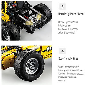 STEM Building Toys Remote Control Car Boys Girls Birthday Xmas Gifts Aged 6 7 8 9 10＋Early Science Engineering Learning Technic Sets Buggy 522 pcs