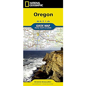 Oregon Map (National Geographic Guide Map)