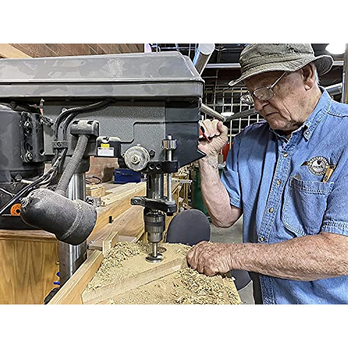 2-1/8" Forstner Bit, 2-1/8-Inch Diameter Wood Drilling Forstner Bit with 3/8-Inch Shank