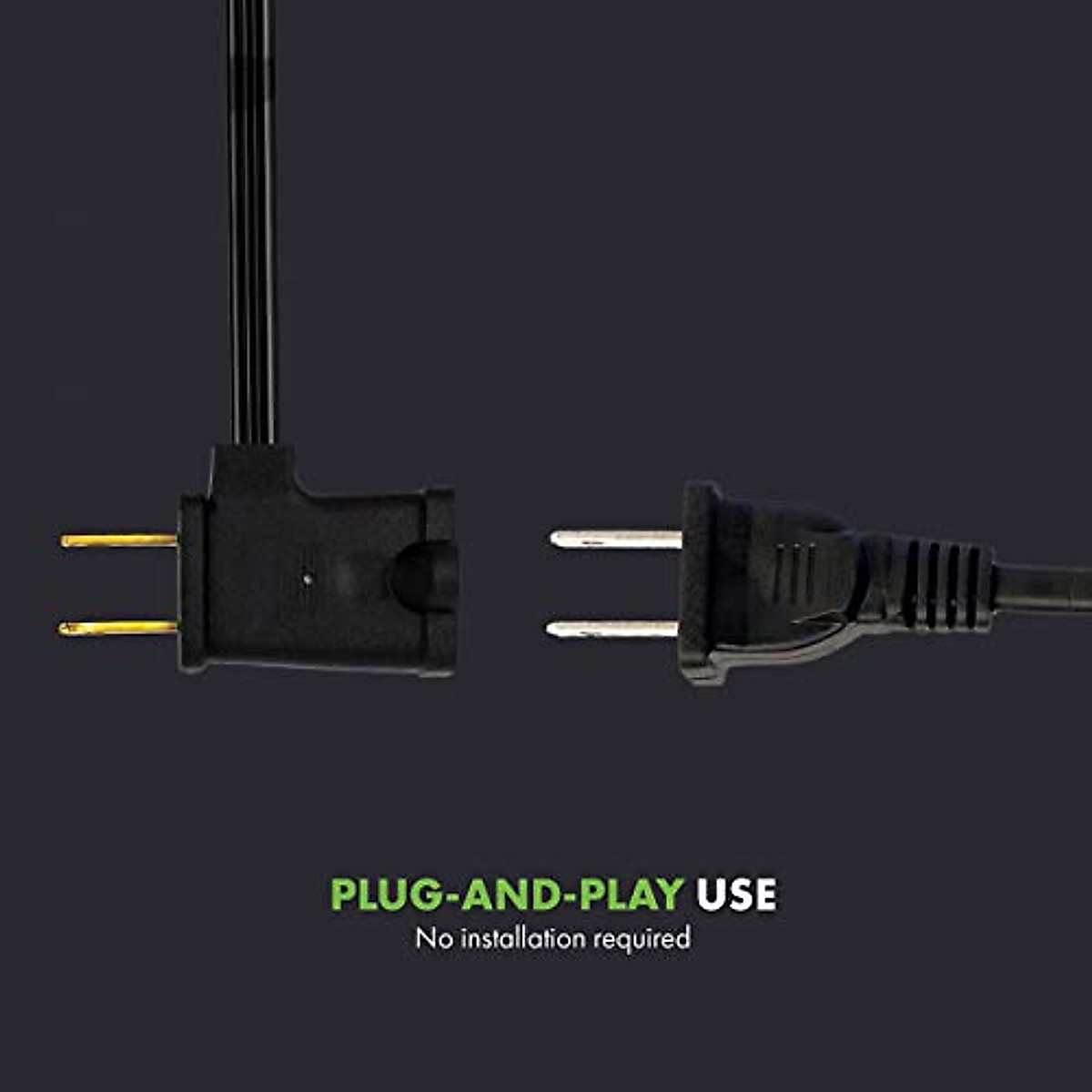 TOPGREENER Table-Top Plug in Dimmer for Table or Floor Lamps, Slide Control, Works with 360 Watt Incandescent/Halogen and 150 Watt Dimmable CFL/LED, Off at lowest dim, 6ft Cord, TGTTDL300-BK, Black