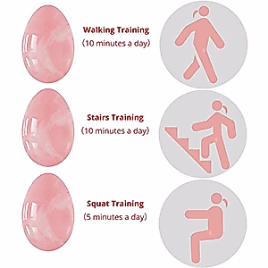 Undrilled Yoni Egg with Box Real Jade Stone Ben Wa Ball Kegel Balls Muscle Tighten Massager,Black Obsidian