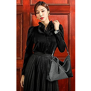 Women Shiny Rhinestone PU Leather Totes Hobo Bag Vintage Fashion Large Shoulder Bags Satchel Crossbody Bag