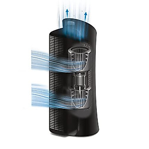 Honeywell HEPA Tower Air Purifier, Airborne Allergen Reducer for Medium/Large Rooms (200 sq ft), Black - Wildfire/Smoke, Pollen, Pet Dander, and Dust Air Purifier, HPA030